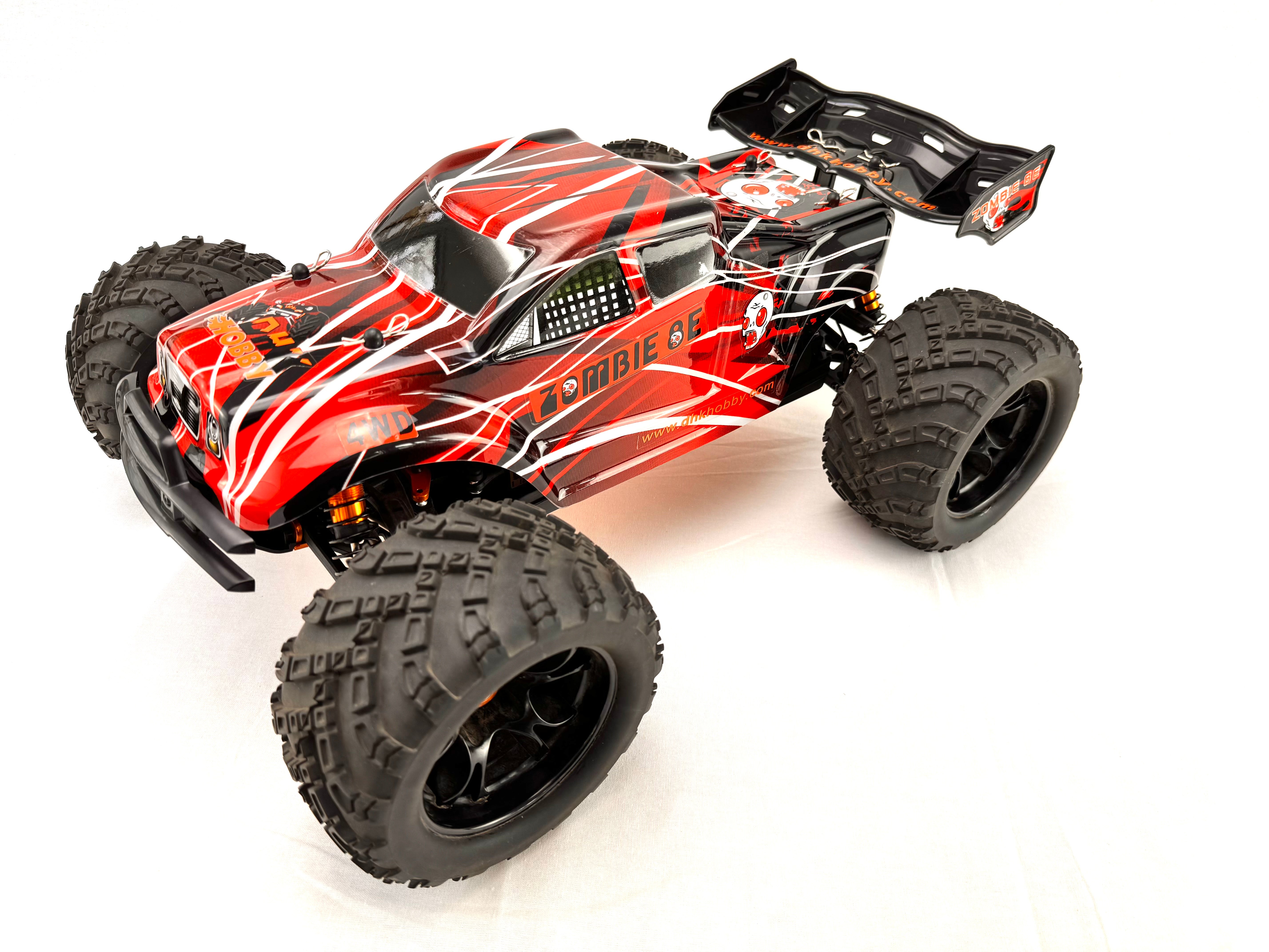 Zombie 8E - Quality RC Monster Truck – 1:8 Scale 4x4 Brushless 43mph ...